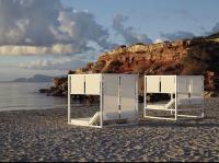 China Leisure Design Outdoor Canopy Daybed Aluminum Beach Sunbed with Curtain. SN-26103 for sale