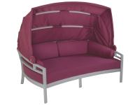 China White Outdoor Aluminum Canopy Sunbed with Powder Coated for Villa Poolside Use. Kori SN-26106 for sale