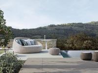 China All Weather Proof Outdoor Furniture Round Wicker Daybed for Villa Garden Use. Taigi SN-26107 for sale