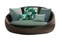 China All Weather Proof Outdoor Furniture Round Wicker Daybed for Villa Garden Use. Taigi SN-26107 for sale