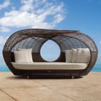 China Hotel Pool Furniture Villa Resort Tropical Rattan Canopy Daybed for Outdoor. Wing SN-26109 for sale