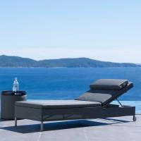 China Grey Sling Beach Furniture Chaise Lounge for Hotel Poolside and Beach Club. Batum SN-26114 for sale