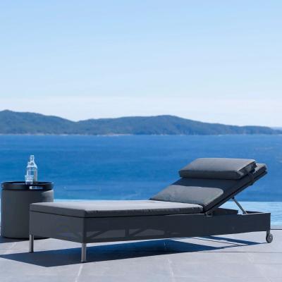 China Grey Sling Beach Furniture Chaise Lounge for Hotel Poolside and Beach Club. Batum SN-26114 for sale