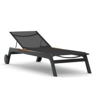 China Space Saving Stackable Outdoor Chaise Lounge Beach Chair with Sling for Beach Hotel Pool. Navada SN-26116 for sale