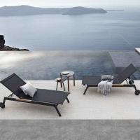 China Space Saving Stackable Outdoor Chaise Lounge Beach Chair with Sling for Beach Hotel Pool. Navada SN-26116 for sale
