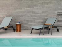 China Space Saving Stackable Outdoor Chaise Lounge Beach Chair with Sling for Beach Hotel Pool. Navada SN-26116 for sale