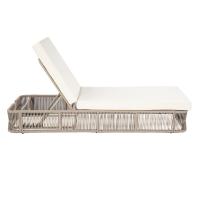 China Stylish Rope Weave Finish Aluminum Frame Outdoor Pool Lounger for Hotel Resort. SN-26118 for sale