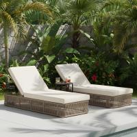 China Stylish Rope Weave Finish Aluminum Frame Outdoor Pool Lounger for Hotel Resort. SN-26118 for sale