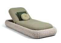 China Jute Rope Weave Finish Luxury Design Outdoor Sun Lounger  Top Quality for Hotel. SN-26120 for sale