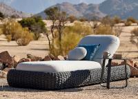 China Jute Rope Weave Finish Luxury Design Outdoor Sun Lounger  Top Quality for Hotel. SN-26120 for sale