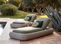 China Jute Rope Weave Finish Luxury Design Outdoor Sun Lounger  Top Quality for Hotel. SN-26120 for sale