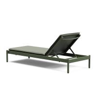 China Stackable Aluminum Sun Lounger with Green Powder Coated for Swimming Pool . Olive SN-26121 for sale