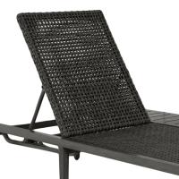 China Aluminum in Teak Color Finish Outdoor Lounger with Waterproof Cushion for Sale. Summer SN-26124 for sale