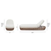 China Leisure Style Outdoor Furniture PE Rattan Woven Sun Lounger with Umbrella. Gorden SN-26125 for sale
