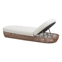 China Leisure Style Outdoor Furniture PE Rattan Woven Sun Lounger with Umbrella. Gorden SN-26125 for sale