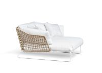 China Miami Outdoor Furniture Rope Woven Double Seat Sunbed for Resort Hotel Villas. Saba SN-26126 for sale