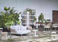 China Miami Outdoor Furniture Rope Woven Double Seat Sunbed for Resort Hotel Villas. Saba SN-26126 for sale