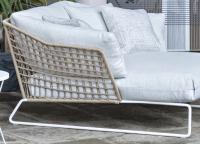 China Miami Outdoor Furniture Rope Woven Double Seat Sunbed for Resort Hotel Villas. Saba SN-26126 for sale