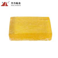China Solid Hot Melt Pressure Sensitive Adhesives 9500 Cps Yellow Clear Hot Glue TPR-4376A for sale