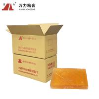 China 150 Degree Packaging Hot Melt Adhesive Kraft Paper Adhesive Tape Yellow TPR-2206P for sale