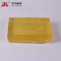 China Solid Hot Melt Pressure Sensitive Adhesives 9500 Cps Yellow Clear Hot Glue TPR-4376A for sale