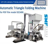 China DZ1400 Center Automatic Folding Machine 1400mm Width 400m/min for POF Shrink Film for sale