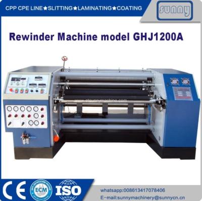 China 380V 3 phases Plastic Film Rewinding Machine Roll Slitter for sale