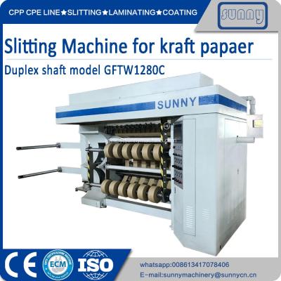 China Customized Paper Slitting Rewinding Machine Duplex Shafts 500m/min 600mm Rewind Diameter for sale