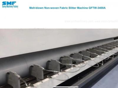 China PP Meltblown Non Woven Fabric Slitting Rewinding Machine 20-40gsm for sale
