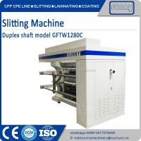China Duplex Shaft Plastic Film Slitting Rewinding Machine 500m/min 1300mm Width for sale