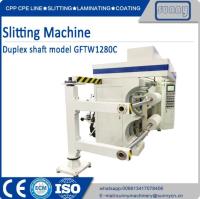 China Dual Turret Slitting And Rewinding Equipment With Slit Width Control for sale