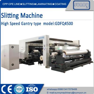 China 10-100um Automatic Slitter Rewinder Machine For Packaging Film for sale