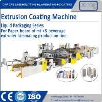 China Liquid Packaging Extrusion Coating Machine 150m/min 500-1000mm Width Multiple Feed for sale