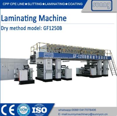 China PLC Control Paper Laminating Machine Dry Method 1400mm Width 180m/min Speed for sale