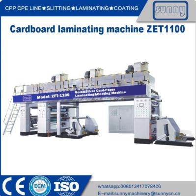 China Electric Heating Gold Silver Paperboard Coating Machine 1650mm Width 150m/min for sale