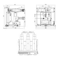 China Indoor Electrical 12KV VCB 3 Pole High Voltage Vacuum Circuit Breaker for sale