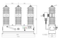 China ZW32 Automatic Circuit Recloser Vcb 630-2000A Pole Mounted Motorized Spring for sale