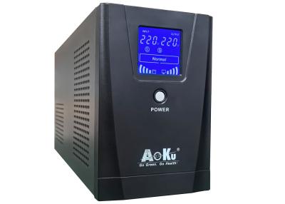 China AoKu Line Interactive UPS SL-2K, 2KVA, 1600W, Metal Case, LCD, Pure Sine Wave Output for sale