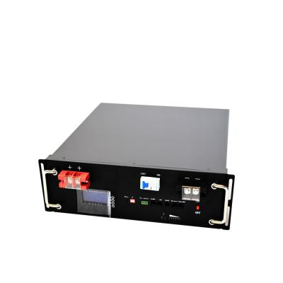 China 48v 100ah 200ah 300ah 1000ah 5kWh Rack Mounted LifePO4 Battery Lithium Ion Battery Pack for sale