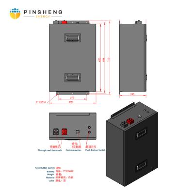 China PINSHENG Lithium Batteries 48v 60v 72v 92v 100AH LiFePO4 Battery for E Scooter ,E Motorcycle for sale