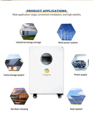 China Pinsheng 48V Lithium Ion Batteries 10Kwh 15Kwh Solar Energy Storage System 200Ah 280Ah 300AH LiFePO4 Battery Pack for sale