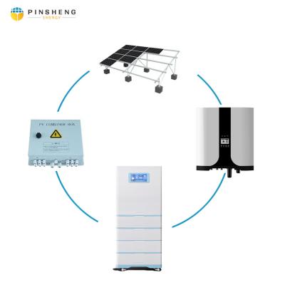 China PINSHENG High Quality 24000btu 380V Solar DC 48V Battery Powered Solar Air Conditioner Hybrid AC/DC Solar Air Conditioner for sale