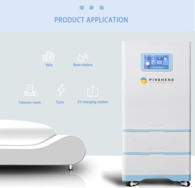 China PINSHENG High Voltage 10Kw 20Kwh 25Kwh 30Kwh Battery Home Use All in One Inverter Hybrid Solar Energy System for sale