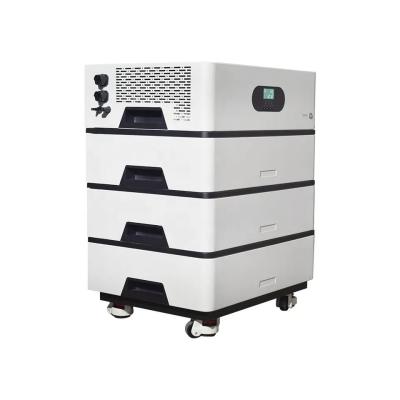 China Solar Energy Storage With Long Cycle Life Power System 48v/51.2V 768v 512v 50ah 100ah 400ah 20kwh Stacked Lifepo4 Battery for sale