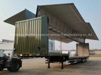 China Wosheng 3 Axle Logistics Wingspan Van Semi Trailer with 12R22.5 Tires and 13T/16T Axles for sale