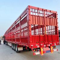 China Max Payload 30000 kg Double Deck Animal Poultry Livestock Semi Trailer with 3/4 Axles for sale