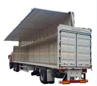 China Semi-Trailer Wosheng 3 Axle 30/40tons Logistics Wingspan Van Open Box Truck Trailers for sale