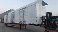 China Semi-Trailer Wosheng 3 Axle 30/40tons Logistics Wingspan Van Open Box Truck Trailers for sale