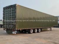 China Wosheng 3 Axle Logistics Wingspan Van Semi Trailer 30-40tons Max Payload Truck Trailer for sale