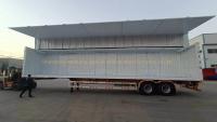 China Semi-Trailer Wosheng 3 Axle 30/40tons Logistics Wingspan Van Open Box Truck Trailers for sale